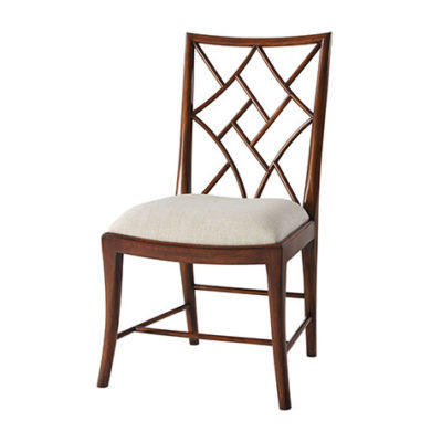 A Delicate Trellis Side Chair - Carolina Furniture